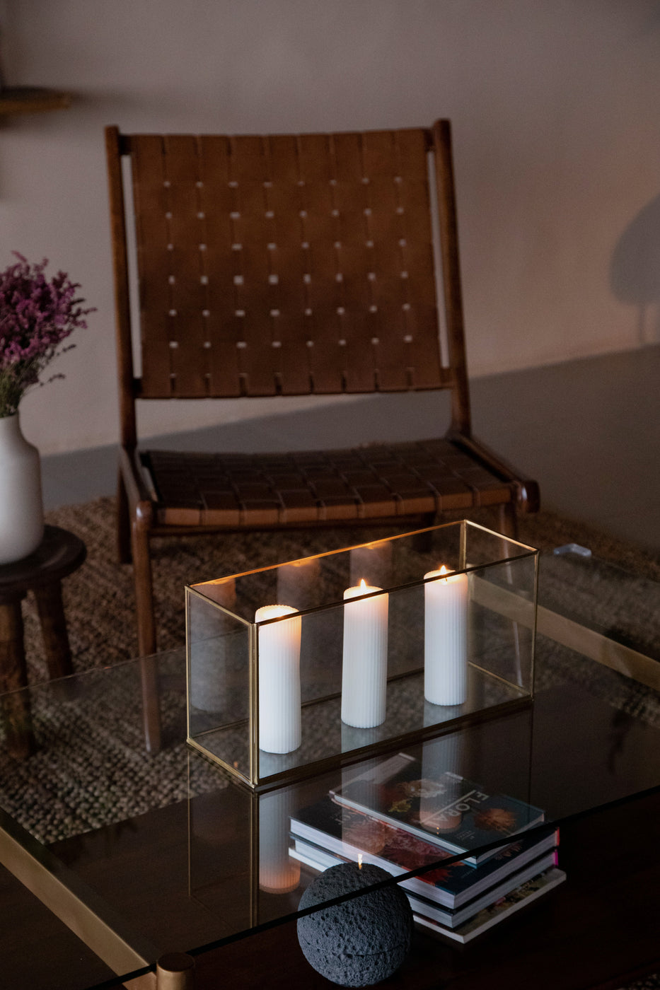 Brass Rectangular Glass Box — RoseBuck