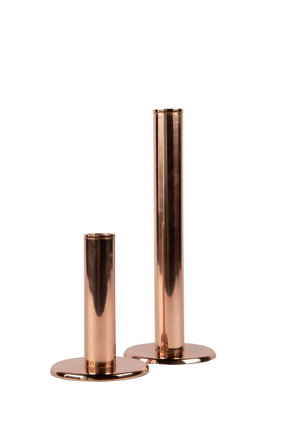 Copper Circular Candle Stand Set — RoseBuck